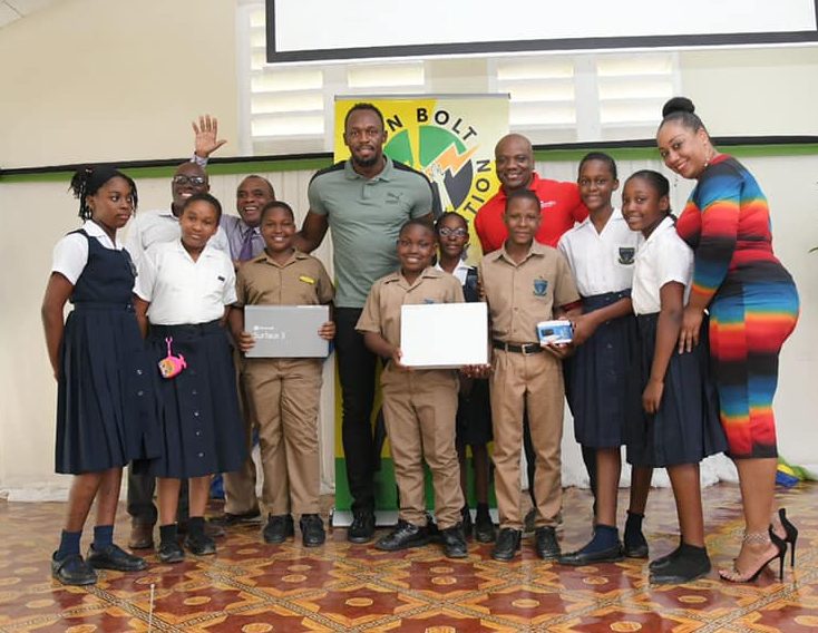 Usain Bolt’s Foundation Donates Computers To Schools
