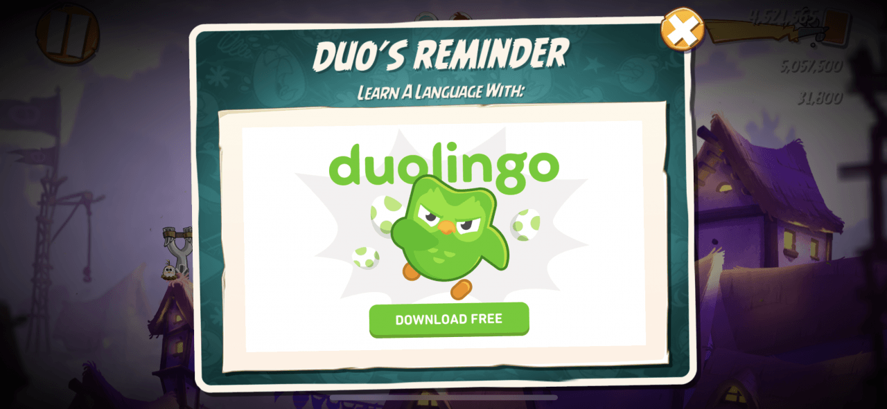Angry Birds and Duolingo mascots chirp together - Internet Starters
